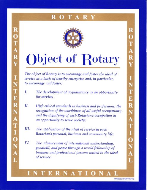 Object of Rotary - Rotary Club of Salem